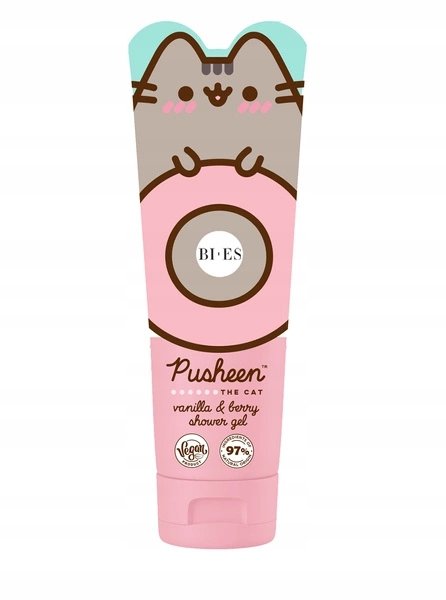 BIES Pusheen The Cat żel do kąpieli i szampon 2w1 Vanilla & Berry 240ml ...
