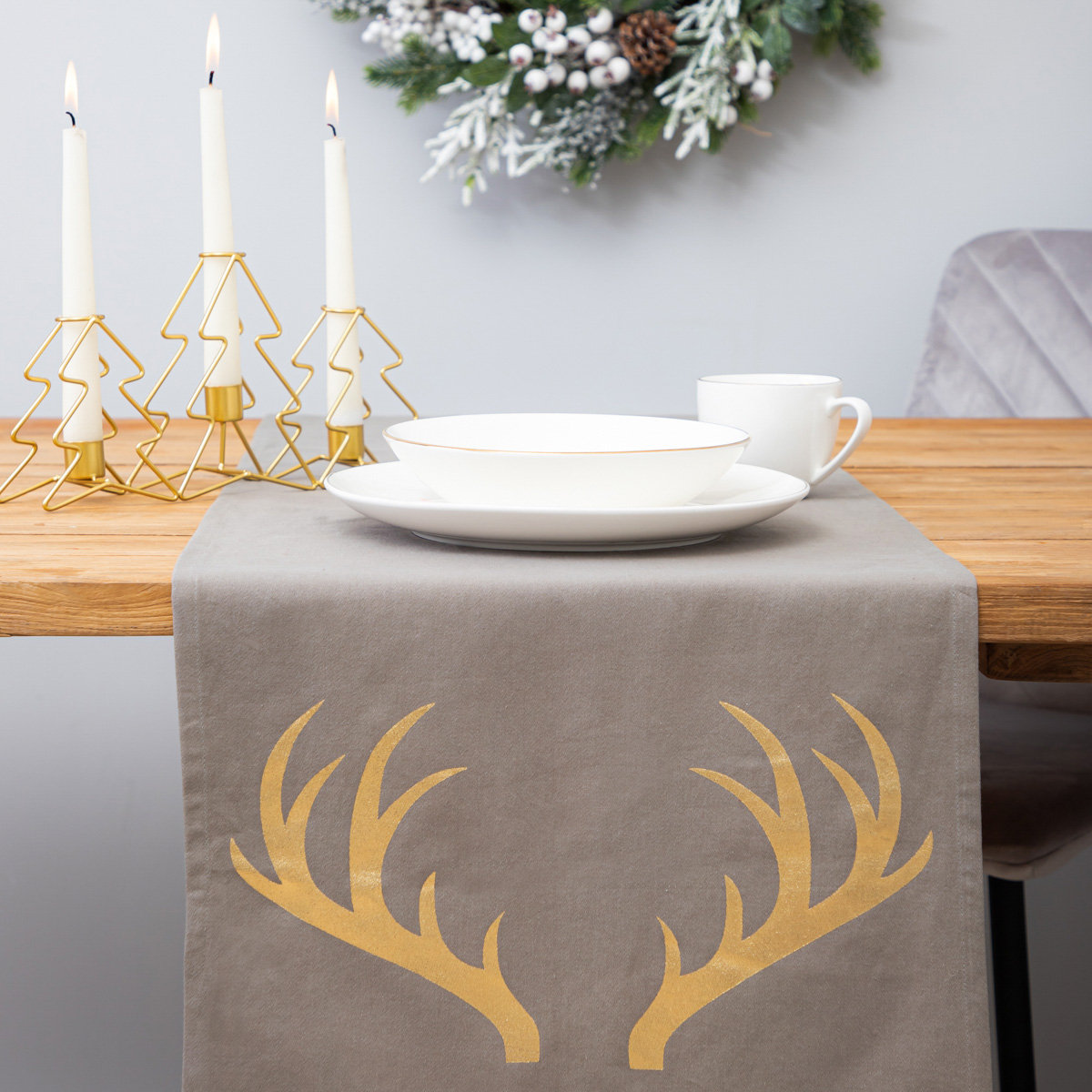 Bieżnik Świąteczny Anter Z Rogami 40X160 cm Homla - Homla | Sklep EMPIK.COM