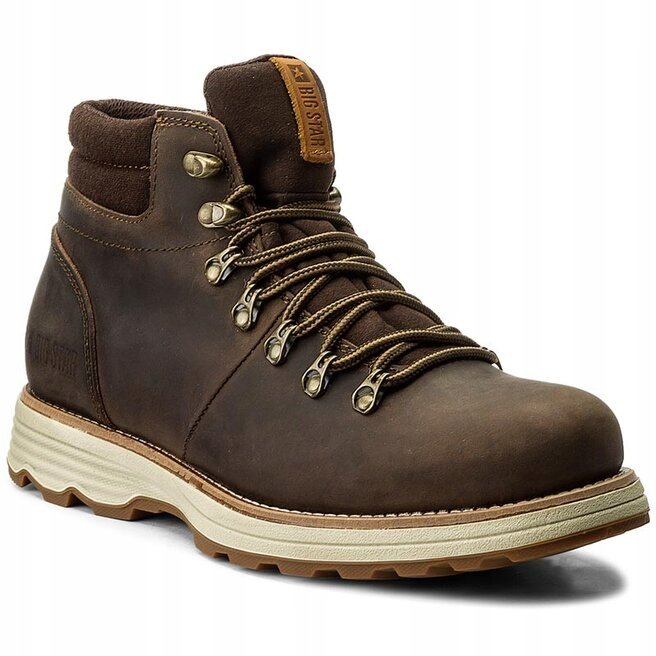 BIG STAR TRAPERY MĘSKIE SKÓRZANE Y174508 BRĄZ R44 - Big Star Shoes ...