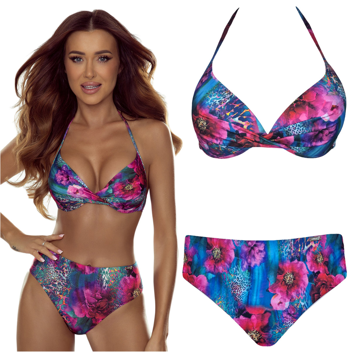 Bikini Strój kąpielowy dwuczęściowy push up GABBIANO Anabel 018 40B/L 80B - Gabbiano | Moda ...