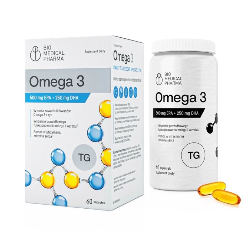 Bio Medical Pharma, Omega 3 , 60 kaps | Sklep EMPIK.COM