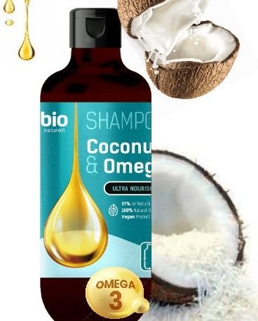 Bio Naturell Szampon Olej Kokosowy & OMEGA 3 Bio Naturell 355ml | Sklep ...