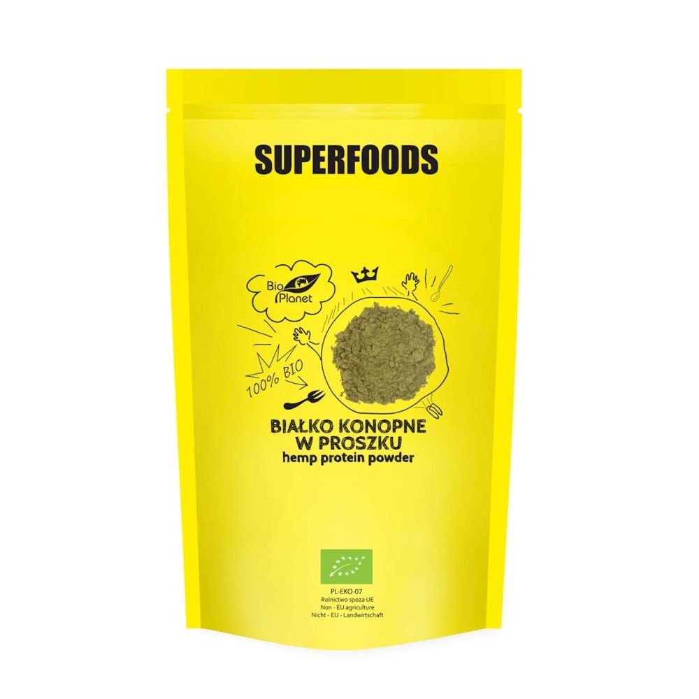 Bio Planet, białko konopne w proszku bio, 500 g - Bio Planet | Sklep ...