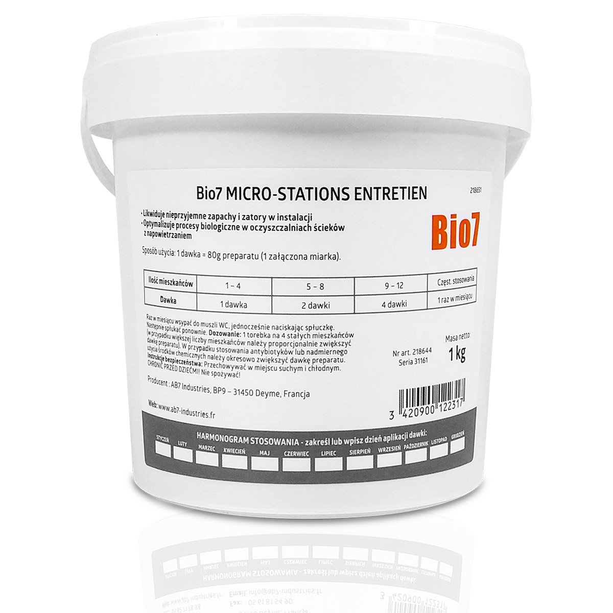 Bio7 Entretien Microstations do oczyszczalni tlenowych 1kg - Bio7 ...