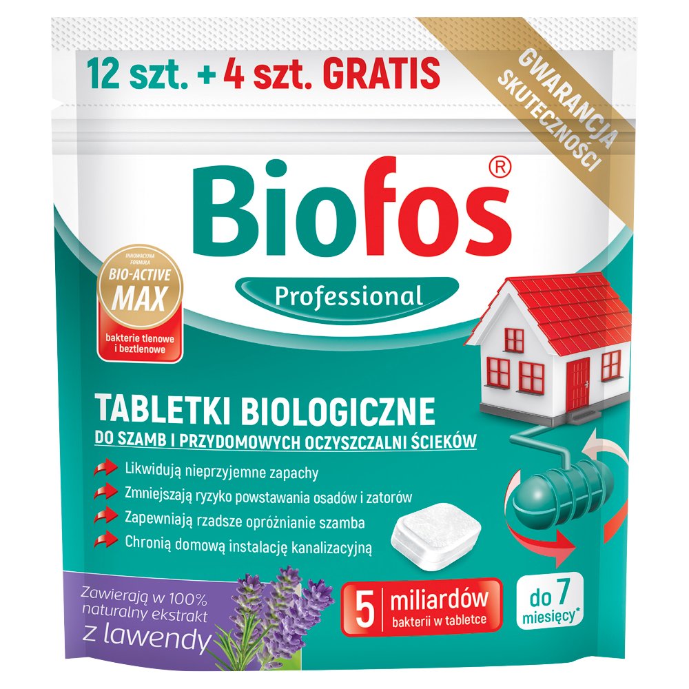 Biofos Professional Tabletki Biologiczne Do Szamb I Oczyszczalni ...