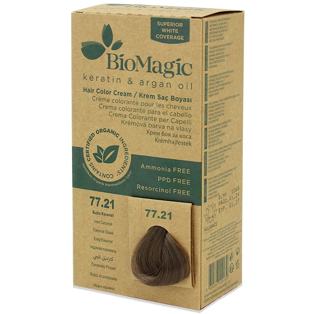 Biomagic, Farba Do Włosów Mrożony Karmel (77.21), 250g | Sklep EMPIK.COM