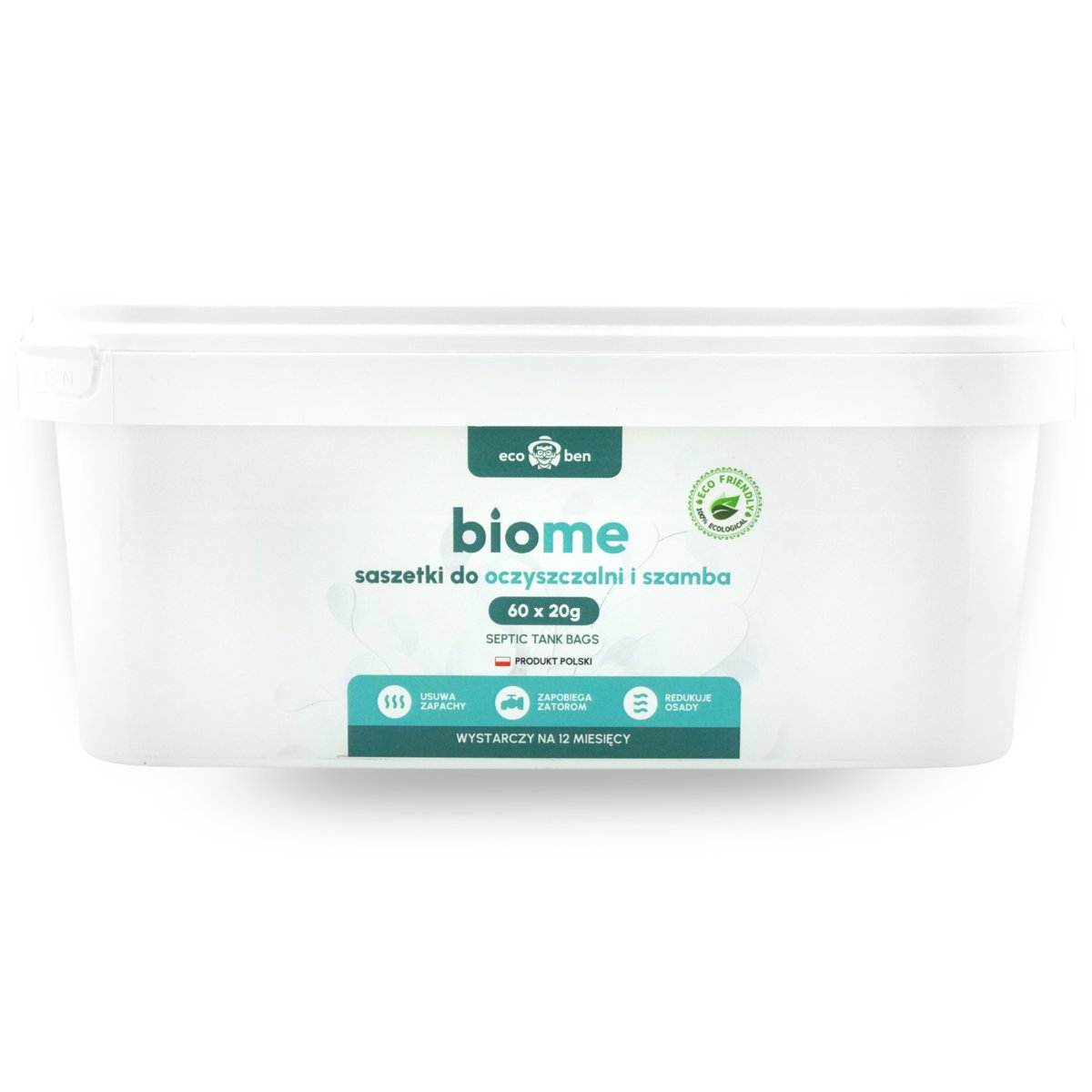 Biome Saszetki Do Oczyszczalni I Szamba, Bakterie Septic Tank Bags 60 X 20G Ecoben - Ecoben ...