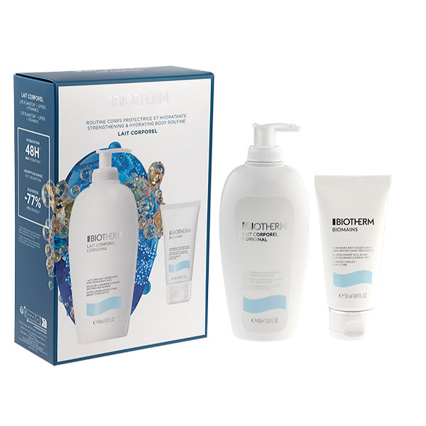 Biotherm set (anti drying body milk 400ml + anti drying hand treatment ...