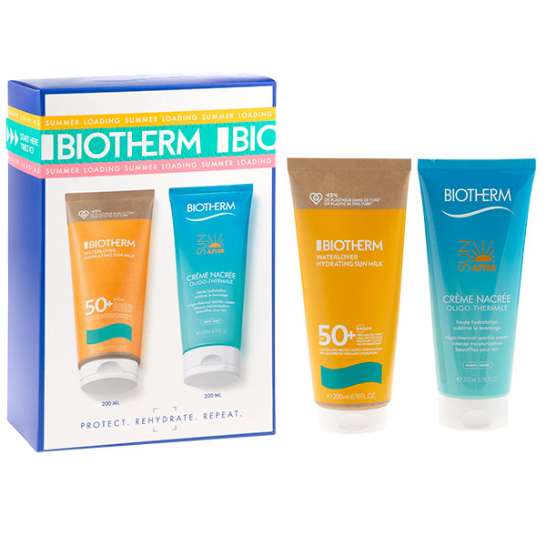 Biotherm Set (Waterlover Spf 50 Sunscreen 200Ml Aftersun 200Ml) | Sklep ...