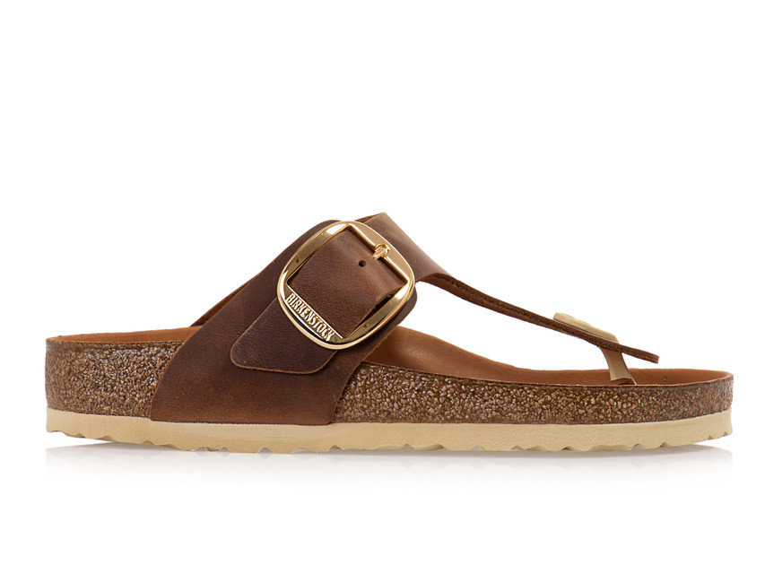 Birkenstock Gizeh Big Buckle NL Cognac 1018745, 38 - Birkenstock ...