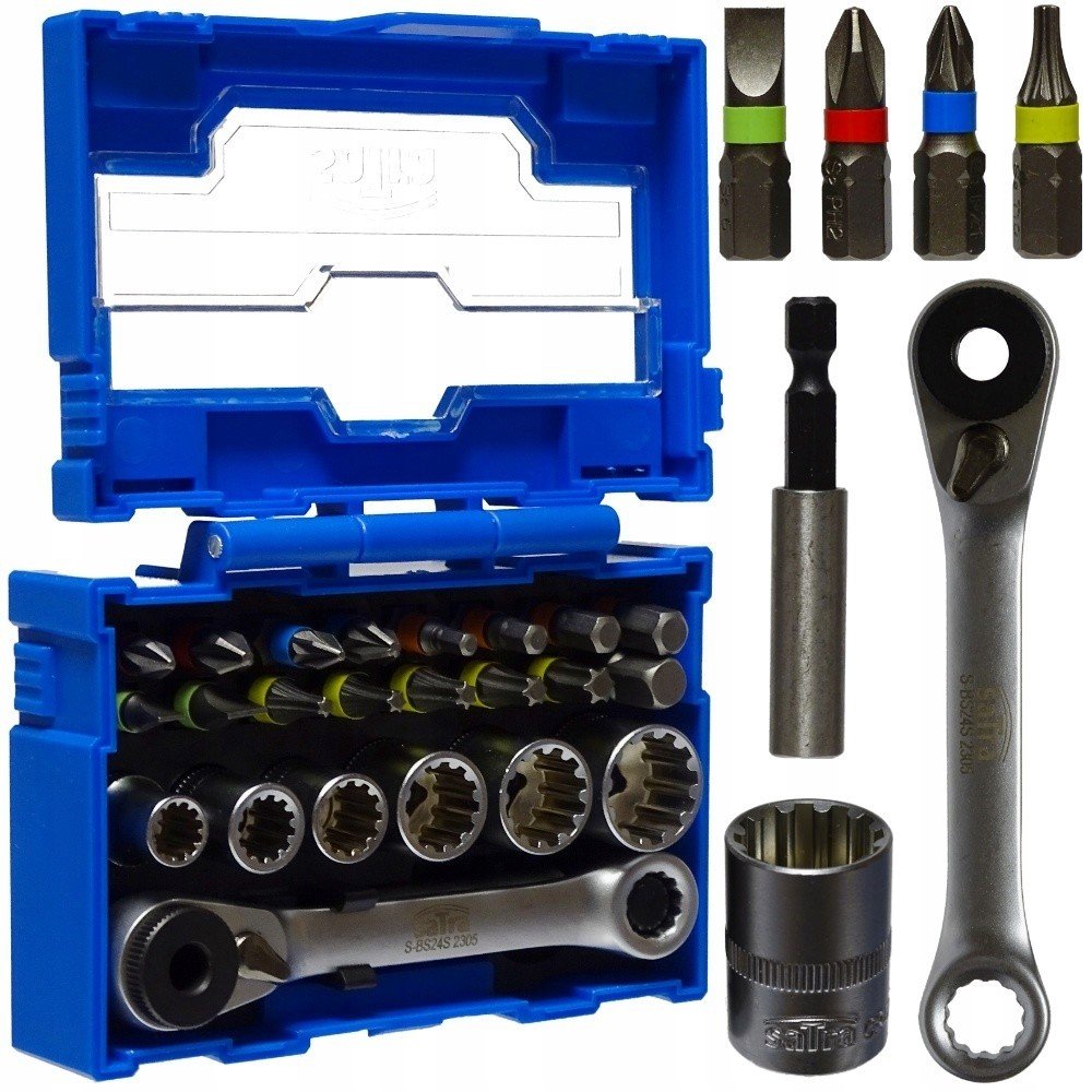 BITY I NASADKI Z GRZECHOTKĄ 1/4' VARIO PLUS ZESTAW - ASTA | Sklep EMPIK.COM