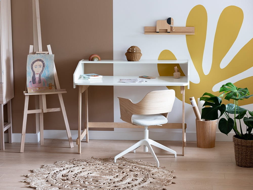 Biurko Basic Biały Wood Luck Design - Wood Luck Design | Sklep EMPIK.COM