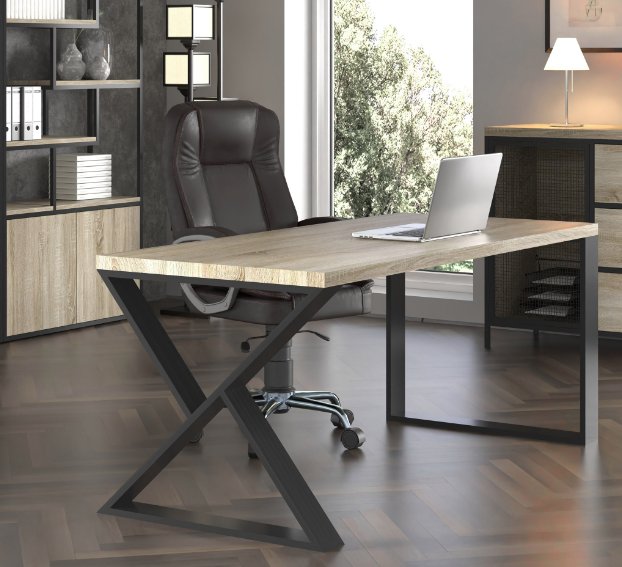Biurko Loftowe z blatem dębowym ASANTE 170x80cm - Inna marka | Sklep ...