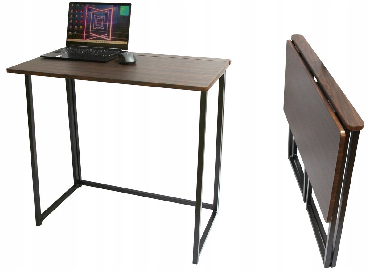 BIURKO SKŁADANE LEKKIE KOMPUTEROWE INDUSTRIALNE GAMINGOWE STOLIK LOFT ...