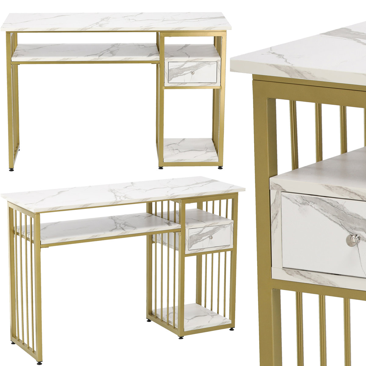 Biurko Stolik Szafka Szuflada Do Salonu Poczekalni - ENZO | Sklep EMPIK.COM