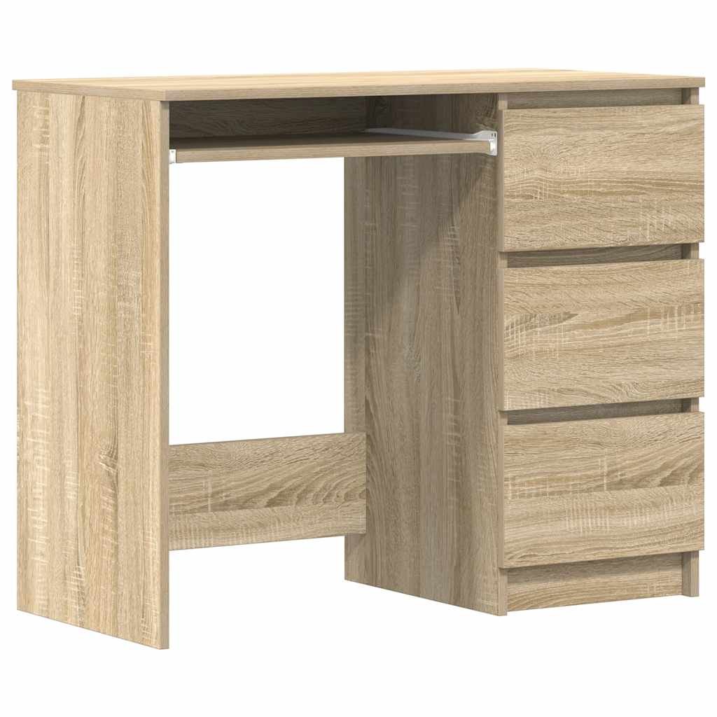 Biurko z 3 szufladami dąb sonoma 90 x 45 x 76 cm / AAALOE - Inna marka ...