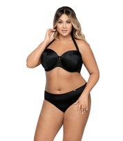 Biustonosz bardotka AV 1787 czarny BIG 80G - AVA | Moda Sklep EMPIK.COM