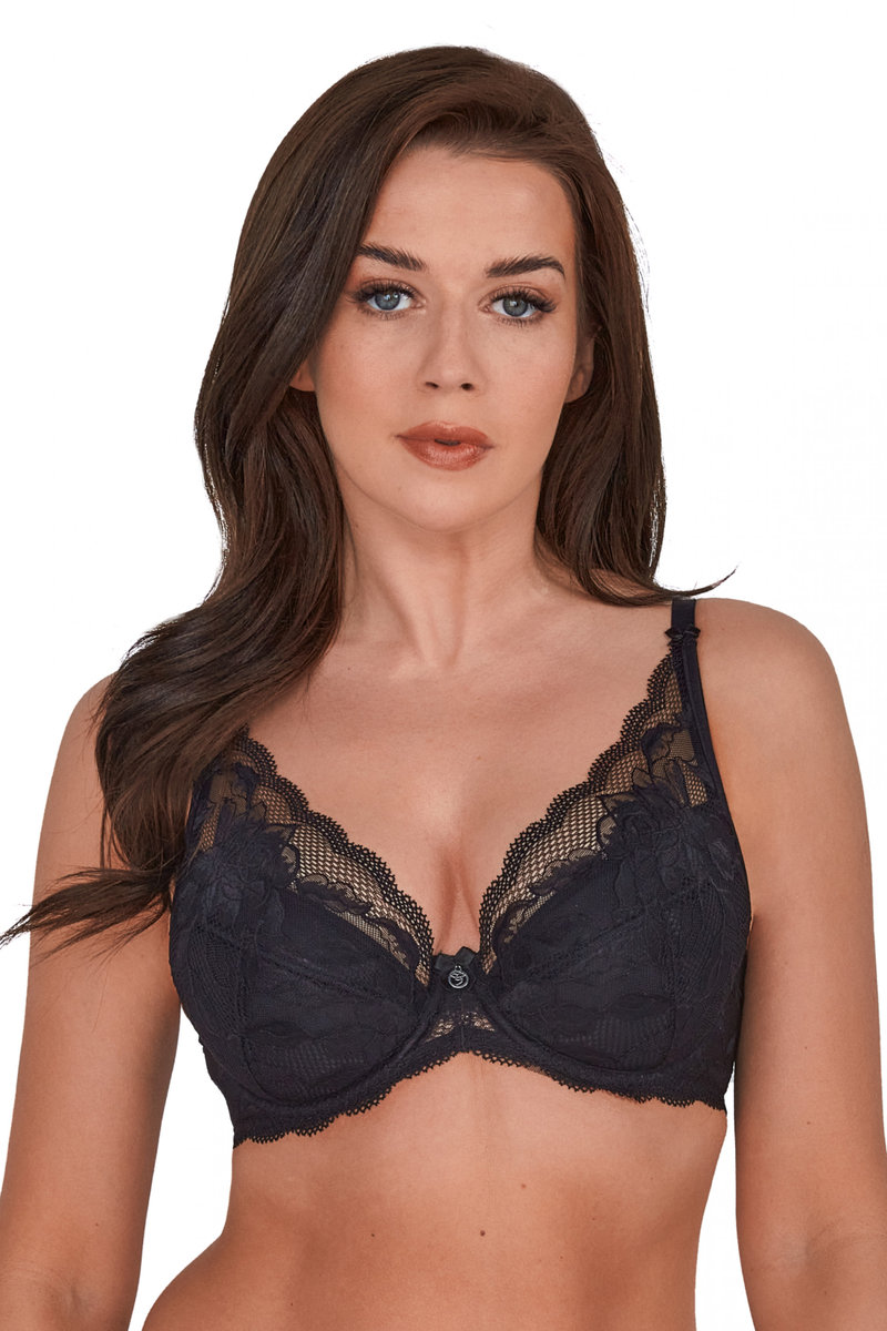 Biustonosz GAIA Push Up Vika 1200 czarny 70D - GAIA | Moda Sklep EMPIK.COM