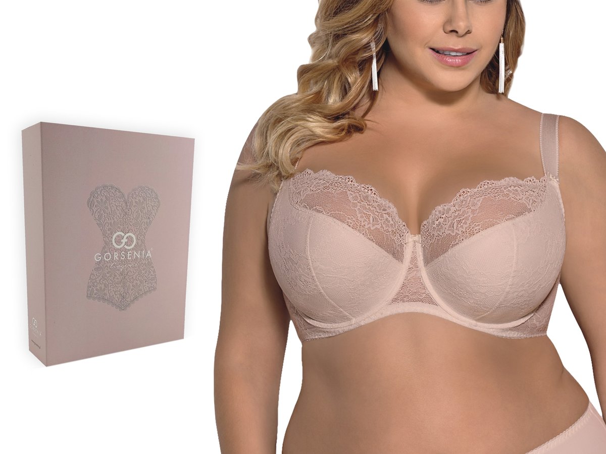 Biustonosz Gorsenia K357 Blanca, Beżowy, 90B - Inna marka | Moda Sklep EMPIK.COM