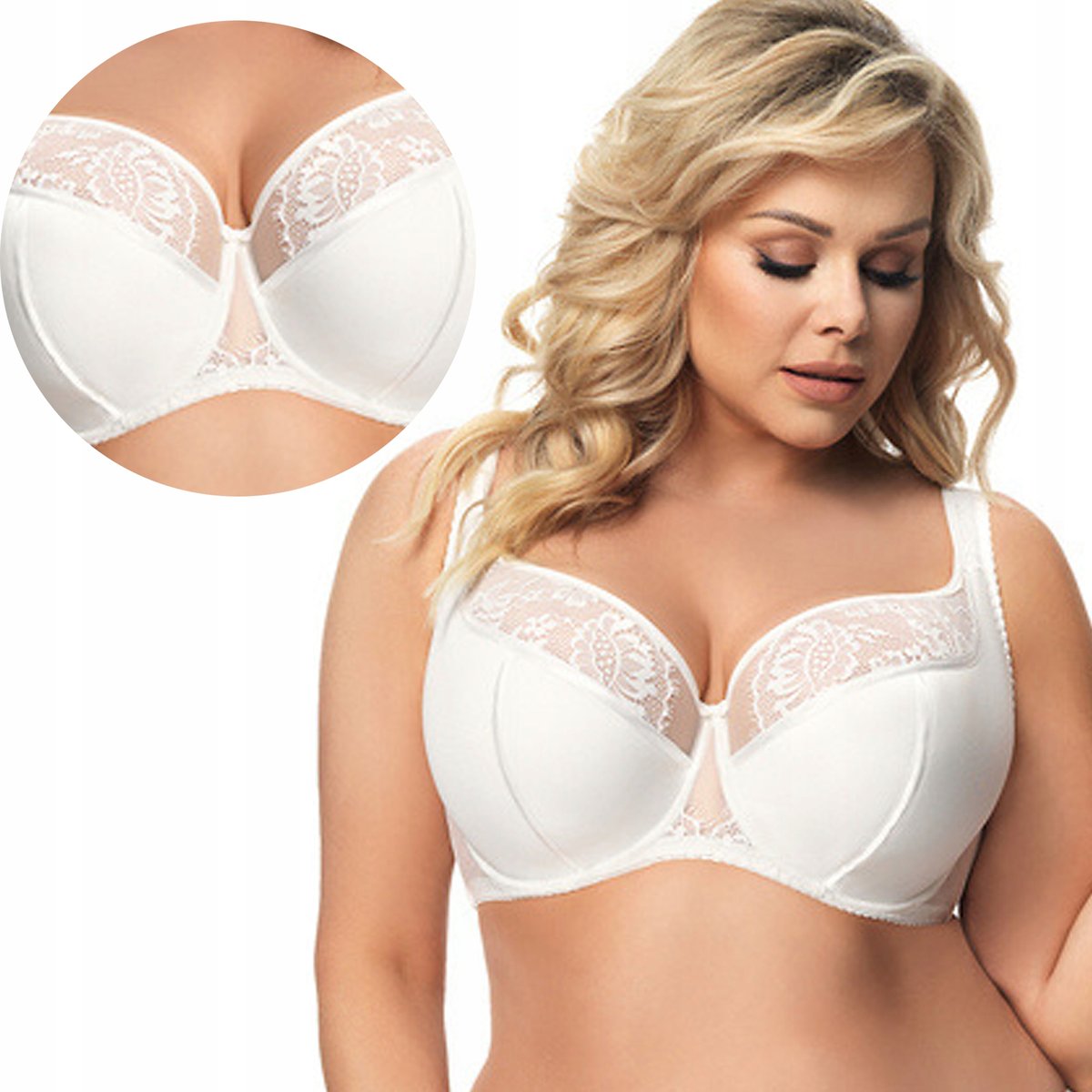 Biustonosz Gorsenia K647 Alicante Kremowy, 70J - Inna marka | Moda Sklep EMPIK.COM