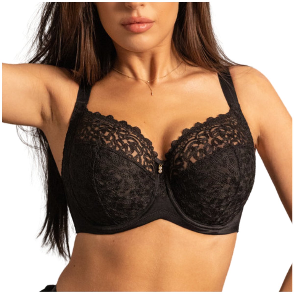 Biustonosz Kris Line Betty SOFT FULL CUP czarny - 90L - Kris Line | Moda Sklep EMPIK.COM