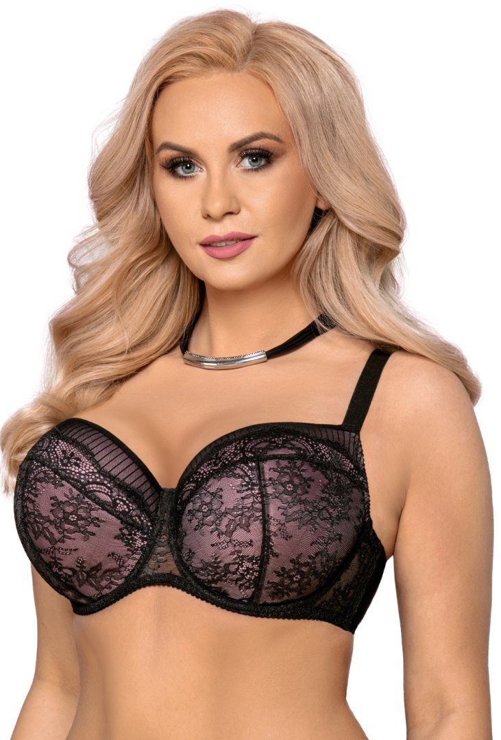 Biustonosz push up Biustonosz Usztywniany Model VB-401 Pink/Black - Vena - 90D - Vena | Moda ...