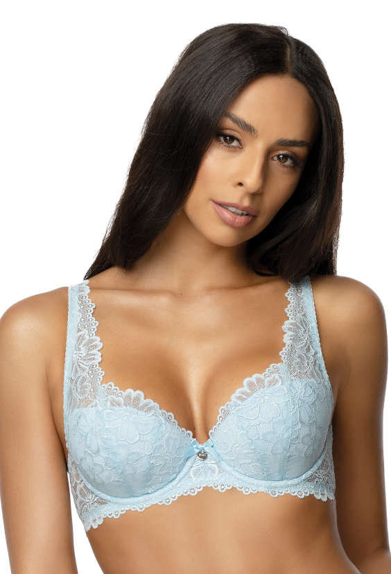 Biustonosz usztywniany błękit Carmela M-053/22-75B - MAT Lingerie | Moda Sklep EMPIK.COM