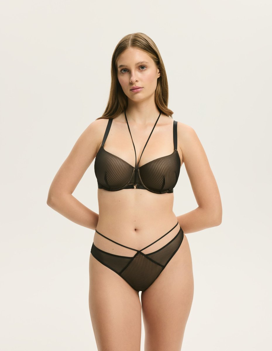 Biustonosz usztywniany Brittany Esotiq | czarny 90D - Esotiq | Moda Sklep EMPIK.COM