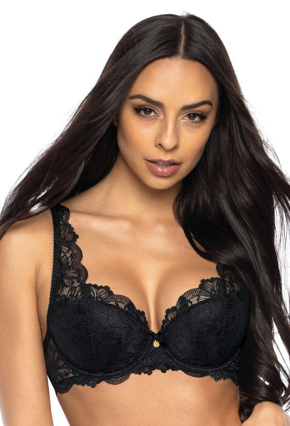 Biustonosz usztywniany czarny Nell M-0196/22-85C - MAT Lingerie | Moda Sklep EMPIK.COM