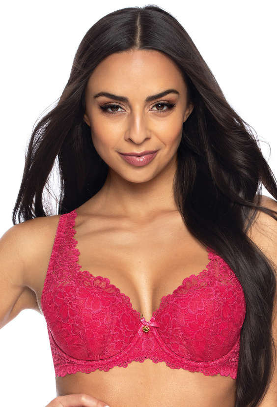 Biustonosz usztywniany rubin Carmela M-053/22-80C - MAT Lingerie | Moda Sklep EMPIK.COM