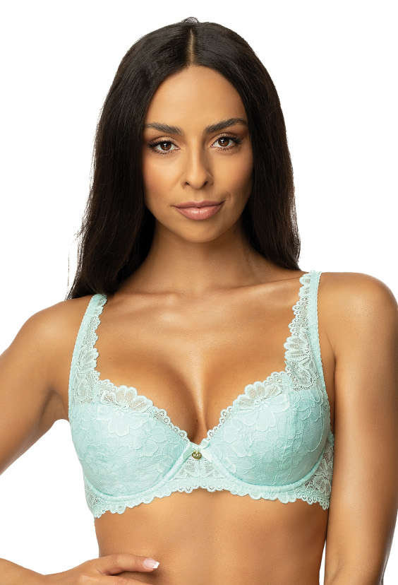 Biustonosz usztywniany seledyn Carmela M-053/22-75A - MAT Lingerie | Moda Sklep EMPIK.COM