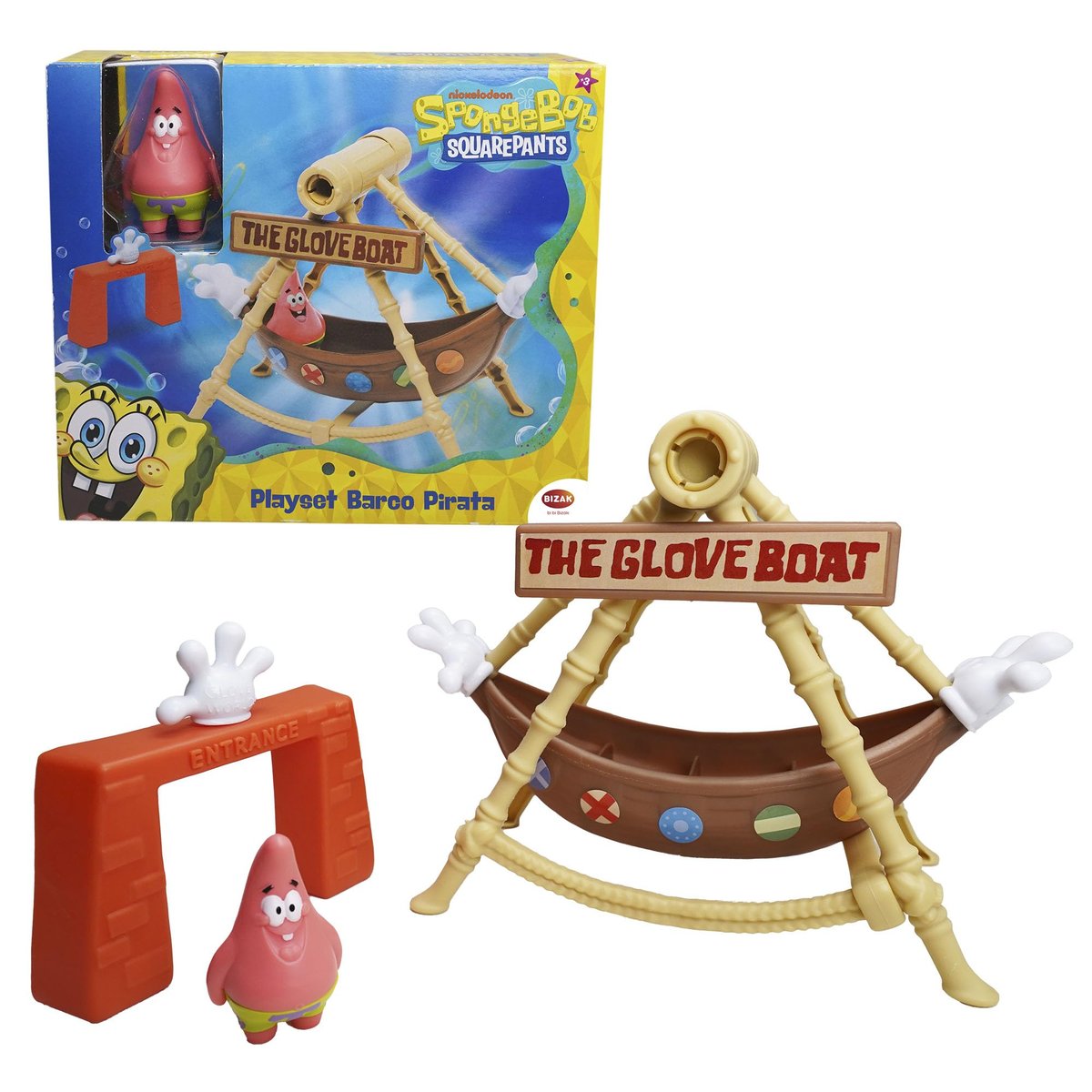Bizak SpongeBob Atrakcja Łódź Pirata Łódź Glove Boat, oficjalny zestaw ...