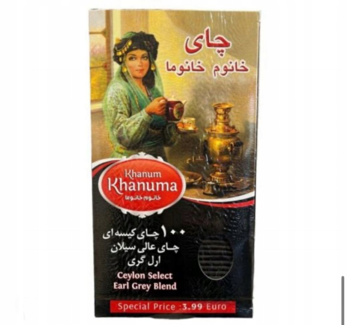 black instant tea Earl grey Khanum Khanuma 200 g - 100 bags - inna ...