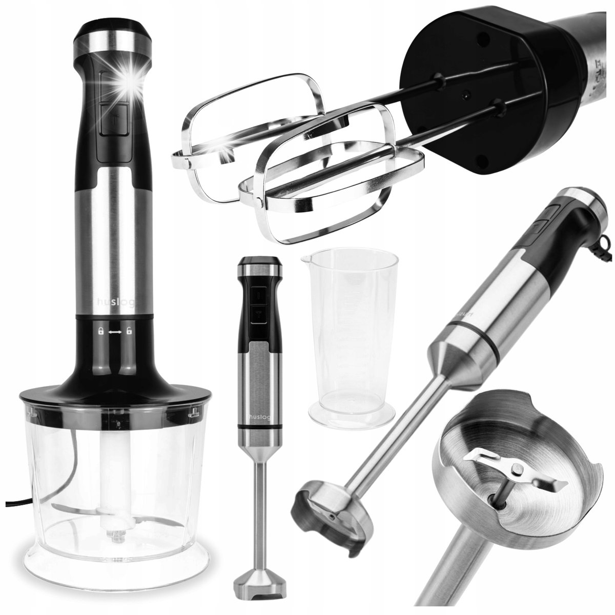 Blender ręczny Huslog HUS1006 1500 W wiele końcówek - Inna marka | AGD ...