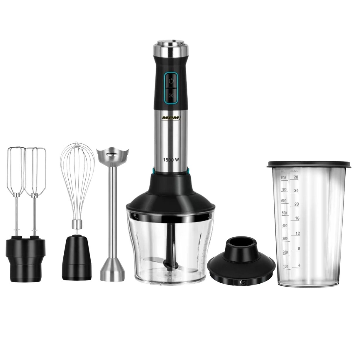 Blender ręczny MPM MBL-42M 1500W Wielofunkcyjny zestaw przenośny - MPM ...