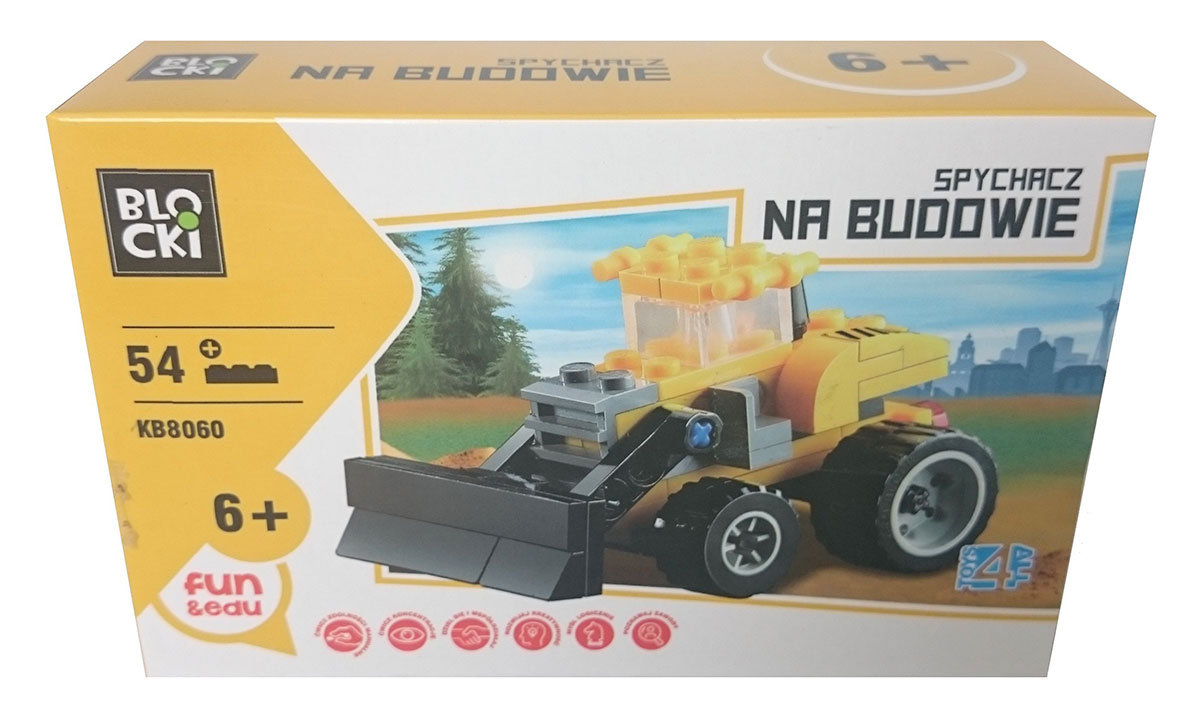 Blocki, klocki Na budowie spychacz - Blocki | Sklep EMPIK.COM