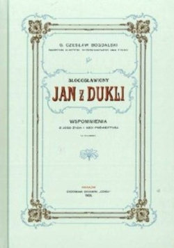 Błogosławiony Jan z Dukli reprint z 1903 r. - Ruthenus | Książka w Empik