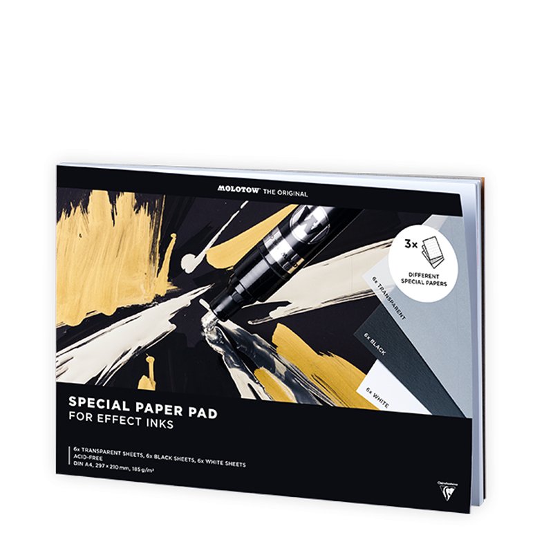 Blok do markerów i tuszu Molotow Special Paper Pad - A4 185 g - 3 kolory - Inna marka | Sklep ...