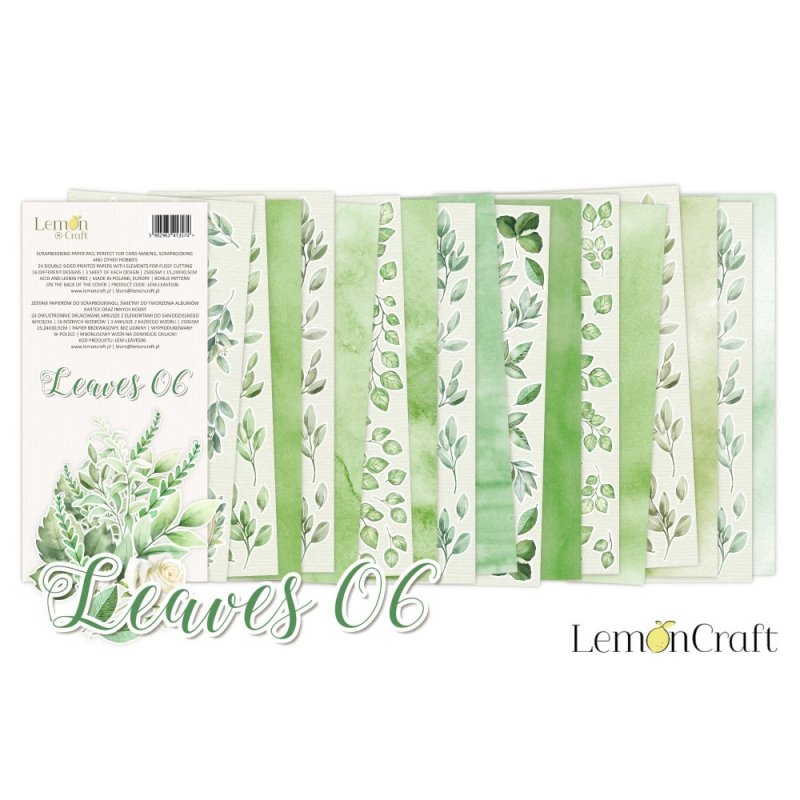 Blok elementów do wycinania Lemoncraft - LEAVES 06 - 15x30 - LemonCraft ...