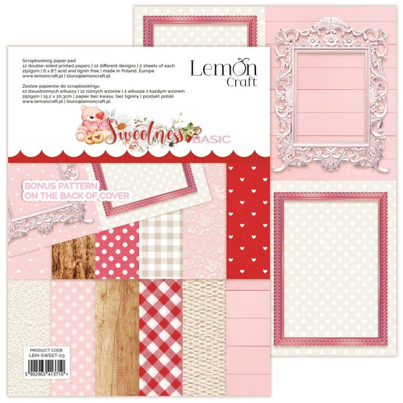 Blok papierów Lemoncraft - SWEETNESS BASIC - 15x20 - LemonCraft | Sklep ...