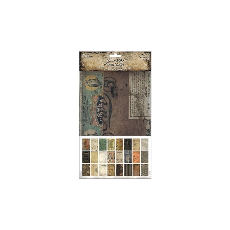 Blok papierów Tim Holtz - Idea-ology - BACKDROPS HALLOWEEN 2022 15x25 ...