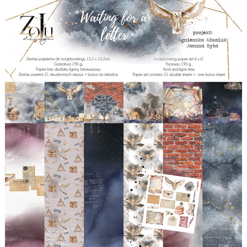 Blok papierów ZoJu Design - WAITING FOR A LETTER 15x15 - ZoJu Design ...