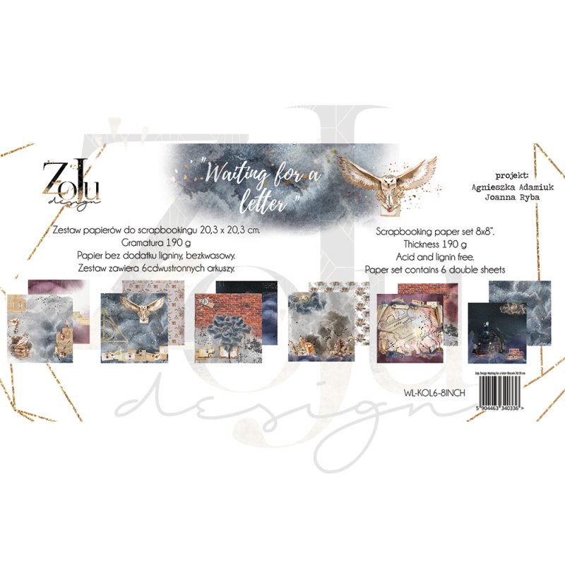 Blok papierów ZoJu Design - WAITING FOR A LETTER 20x20 - ZoJu Design ...