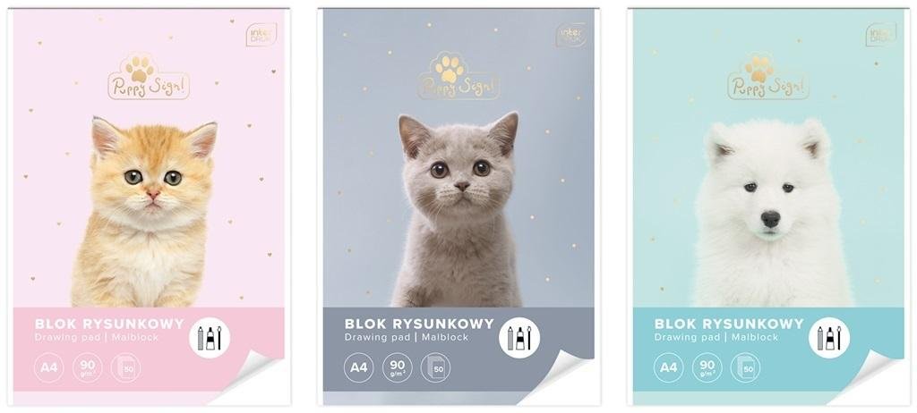 Blok Rysunkowy A4/50K Uv Puppy Sign (5Szt) - Interdruk | Sklep EMPIK.COM