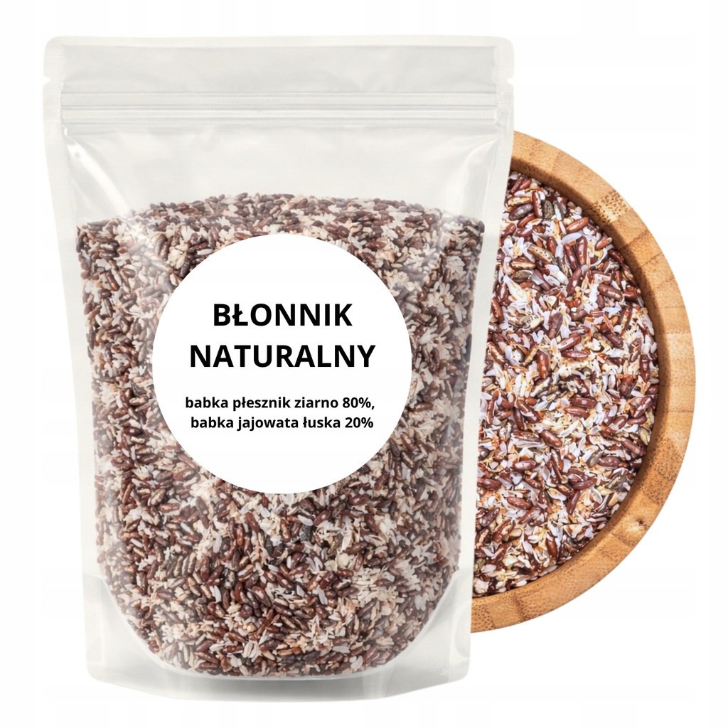 BŁONNIK NATURALNY 1kg Witalny Babka płesznik + Babka jajowata Spikoria ...