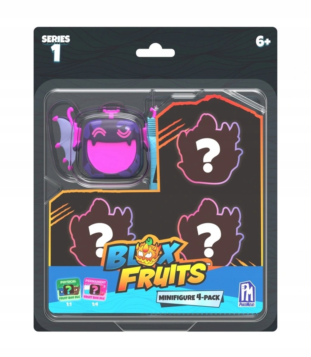 Blox Fruits Zestaw 4 Figurek Seria 1 Dlc Code Kod Do Gry Na Prezent ...