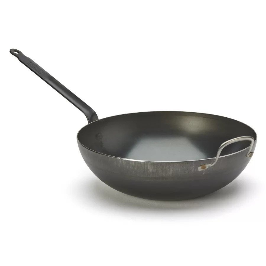 BLUE CARBON Wok 32 cm / DE BUYER - Inna marka | Sklep EMPIK.COM