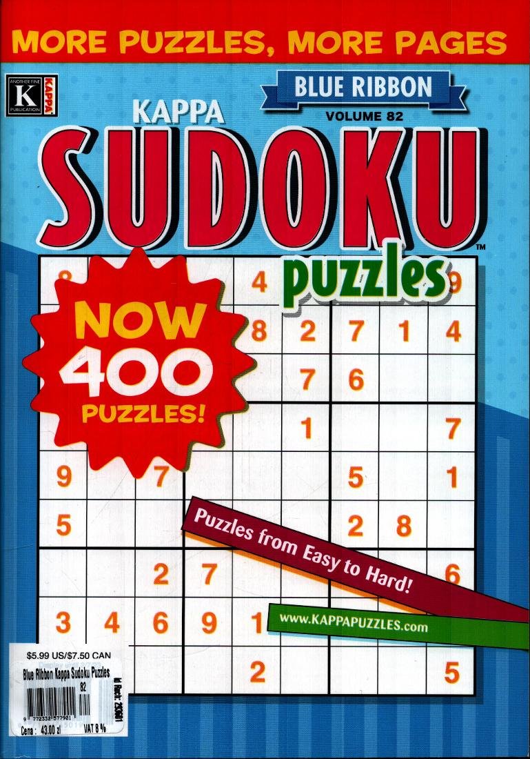 Blue Ribbon Kappa Sudoku Puzzles [US] - EuroPress Polska Sp. z o.o ...