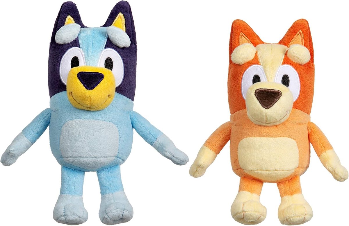 Bluey & Bingo Small Plush Bundle – 2 Pack Soft Stuffed Animals for Kids ...