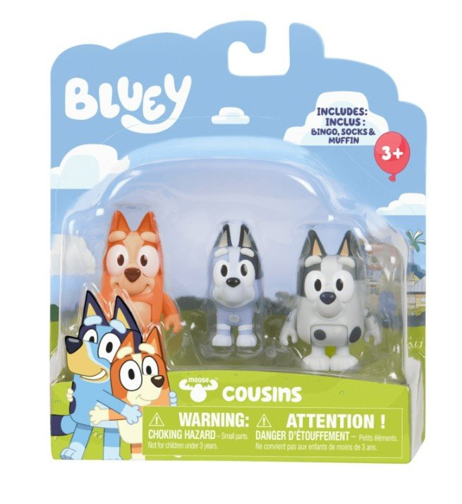 Bluey, Figurki 3Pak, Kuzyni - Bluey | Sklep EMPIK.COM